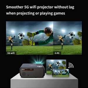 SDFGH 1080p Projector Td97 WiFi Android Led Full Projector Video Proyector Home Theater 4k Movie Cinema Smart Phone Beamer (Color : A)