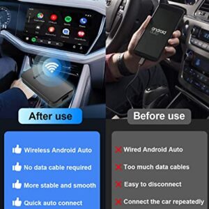 Wireless Android Auto Car Adapter CarlinKit A2A Dongle for Cars only Support Original Wired Android Auto, Instant Connection- Easy Setup- 5 GHz WiFi- GPS Navigation Fast Transmission…