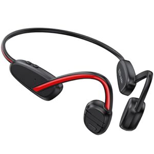 spobri bone conduction headphones bluetooth, open ear headphones wireless, bluetooth 5.3 sport headphones with microphones,ipx6 waterproof earphones for workout, running, gym, hiking, cycling