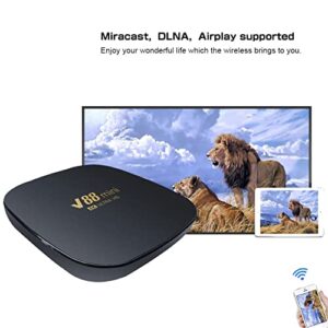 PRIZOM 1 Set TV Box Mini Smart TV Box Android 12 Allwinner H3 Core 2.4G WiFi 8K Set Top Box 8GB+128GB Media Player US Plug