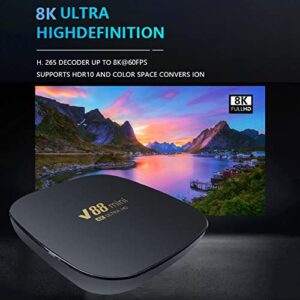 PRIZOM 1 Set TV Box Mini Smart TV Box Android 12 Allwinner H3 Core 2.4G WiFi 8K Set Top Box 8GB+128GB Media Player US Plug