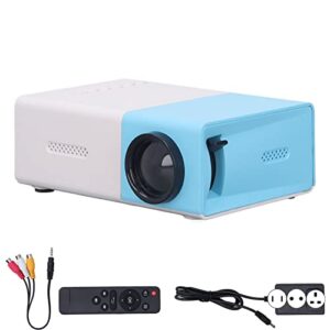 KOSDFOGE Mini Projector 1080P HD Inbuilt Speaker Mini Size Diffuse Reflection Imaging Portable Projector for Game Movie 100‑240V(American Standard)