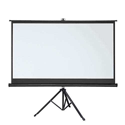 KXDFDC Projector Screen 72 100 inches Tripod Stand 16:9 Portable Projection Screen 4K 3D Movies Screen for Home Office Indoor Outdoor (Size : 72 inch)