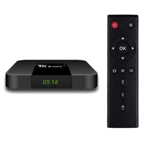 android 11.0 tv box, tx3 mini plus ram 4gb rom 64gb quad core amlogic s905w2 google certified ultra 4k hdr av1 dual band wifi 2.4g/5.8g bt 4.2 home smart x88 streaming media player