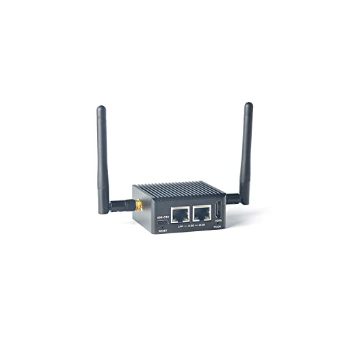 Nanopi R5C Mini WiFi Router OpenWRT with Dual PCIe 2.5Gbps Ethernet Ports 1GB LPDDR4X RAM Based in Rockchip RK3568B2 Soc for Smart Home Gateway Support Android Ubuntu (with M.2 WiFi Module)