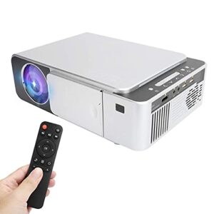 wisoqu projector,55w 100?240v same screen projection equipment portable home theater hd 1080p projector,compatible with mobile phones tablets laptops and other devices(white)