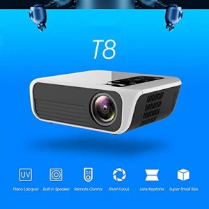 CXDTBH Full 1080p Projector 4k 5000 Lumens Cinema Proyector Beamer Compatible USB AV with Gift ( Size : Android Version )