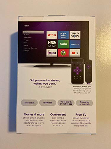 Roku Express HD 1080p Digital Streaming Media Player, 3900RW