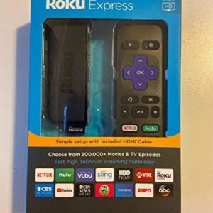 Roku Express HD 1080p Digital Streaming Media Player, 3900RW