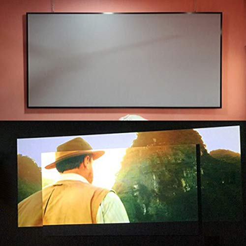 OCUhome 120 Inch Projection Screen, 60/72/84/92/100/110/120/130 inch 16:9 Anti-Light Folding Projection Video Screen 07