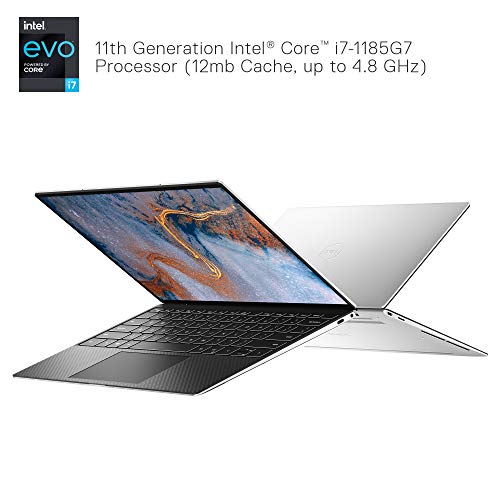 Dell XPS 13 9310 Touchscreen Laptop 13.4 inch FHD+ Thin and Light. Intel Core i7-1195G7, 16GB LPDDR4x RAM, 512GB SSD, Intel Iris Xe Graphics, Windows 11 Pro, 2Yr OnSite, 6 Months Migrate – Silver