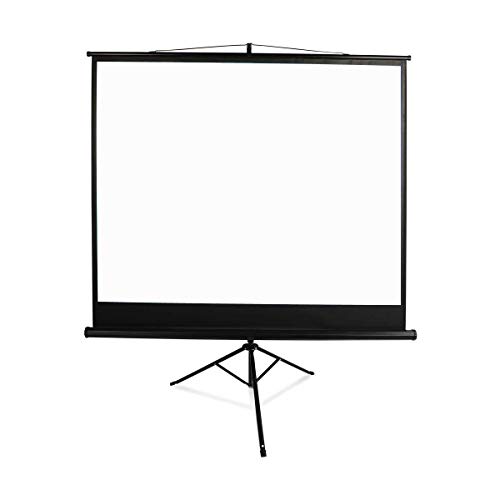 Finefurniture Portable HD Projector Screen with Tripod Stand,84 inch Diagonal 4:3 Outdoor Indoor Home Theater Projection Screens Foldable and Wrinkle-Free…