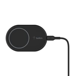 Belkin Magnetic Wireless Car Charger - MagSafe Compatible Car Mount Wireless Charger - Air Vent Mount With Included Power Supply for iPhone 14, iPhone 13 & iPhone 12 - Car Magnetic Phone Mount Charger