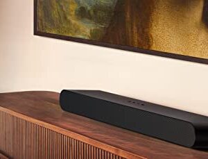 SAMSUNG HW-S50B/ZA 3.0ch All-in-One Soundbar w/Dolby 5.1, DTS Virtual:X, Q Symphony, Built in Center Speaker, Adaptive Sound Lite, Bluetooth Multi Connection, 2022 Black