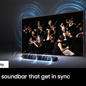 SAMSUNG HW-S50B/ZA 3.0ch All-in-One Soundbar w/Dolby 5.1, DTS Virtual:X, Q Symphony, Built in Center Speaker, Adaptive Sound Lite, Bluetooth Multi Connection, 2022 Black