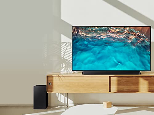 SAMSUNG HW-B450 2.1ch Soundbar w/Dolby Audio, Subwoofer Included, Bass Boosted, Wireless Bluetooth TV Connection, Adaptive Sound Lite, Game Mode, 2022