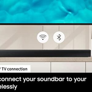 SAMSUNG HW-B450 2.1ch Soundbar w/Dolby Audio, Subwoofer Included, Bass Boosted, Wireless Bluetooth TV Connection, Adaptive Sound Lite, Game Mode, 2022