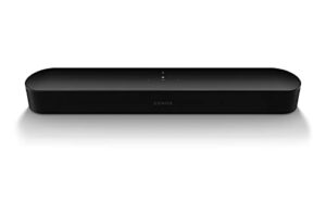 sonos beam (gen 2). the compact smart soundbar for tv, music and more. (black)