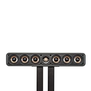 Polk Signature Elite ES35 Slim Center Channel Speaker - Hi-Res Audio Certified, Dolby Atmos & DTS:X Compatible, 1" Tweeter & (6) 3" Woofers, Dual Power Port for Effortless Bass, Stunning Black