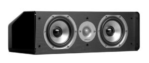 polk audio cs10 center channel speaker (single, black)