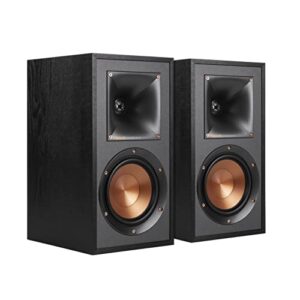 klipsch r-51m bookshelf speaker (pair), black