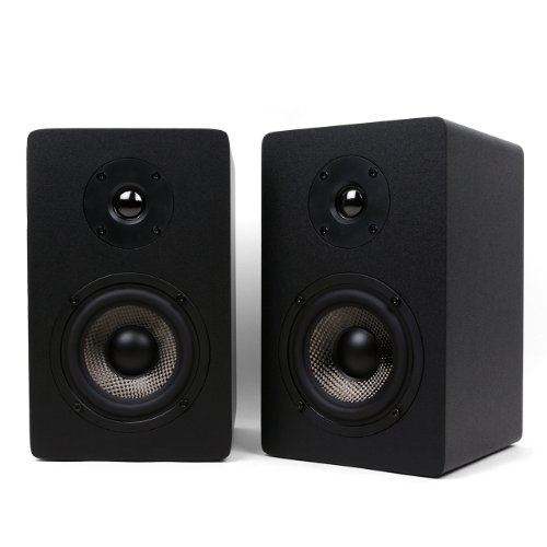 Micca MB42X Advanced Bookshelf Speakers for Home Theater Surround Sound, Stereo, and Passive Near Field Monitor, 2-Way (Black, Pair)