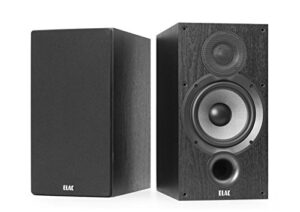 elac debut 2.0 b6.2 bookshelf speakers, black (pair)