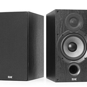 ELAC Debut 2.0 B6.2 Bookshelf Speakers, Black (Pair)