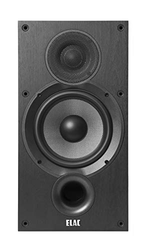 ELAC Debut 2.0 B6.2 Bookshelf Speakers, Black (Pair)