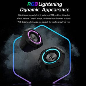 Edifier G1000 USB Computer Speakers,USB-Powered Bluetooth 5.3 PC Gaming Speakers for Desktop Computer Laptop and Mobile Phone USB 3.5mm Aux Bluetooth Input RGB Lights Black