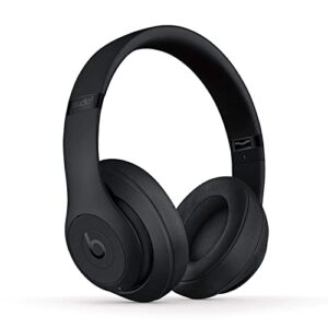 beats studio3 wireless headphones – matte black (renewed)