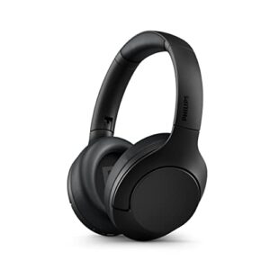 philips h8506 over-ear wireless headphones with noise canceling pro (anc) and multipoint bluetooth connection, 60 hours playtime, (tah8506bk/00)