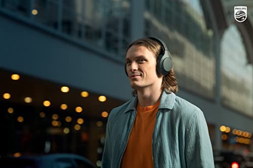 Philips H8506 Over-Ear Wireless Headphones with Noise Canceling Pro (ANC) and Multipoint Bluetooth Connection, 60 Hours Playtime, (TAH8506BK/00)