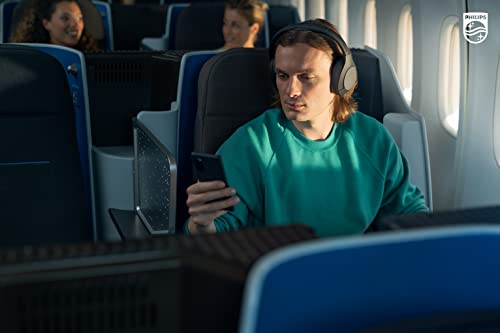 Philips H8506 Over-Ear Wireless Headphones with Noise Canceling Pro (ANC) and Multipoint Bluetooth Connection, 60 Hours Playtime, (TAH8506BK/00)