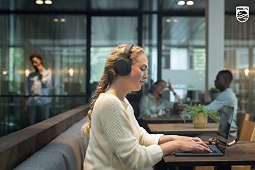 Philips H8506 Over-Ear Wireless Headphones with Noise Canceling Pro (ANC) and Multipoint Bluetooth Connection, 60 Hours Playtime, (TAH8506BK/00)