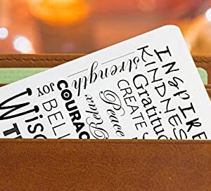 Footprints in The Sand Poem Bookmark - and Inspirational Magnetic Bookmarks, Pocket Size Motivational Card Set | Christian Cardstock and Prayer Bookmarks for Bible Study, Book, Journal | 7 Items