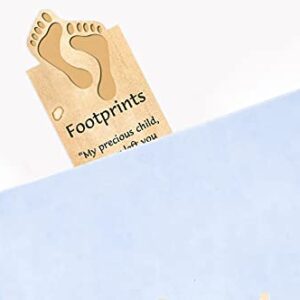 Footprints in The Sand Poem Bookmark - and Inspirational Magnetic Bookmarks, Pocket Size Motivational Card Set | Christian Cardstock and Prayer Bookmarks for Bible Study, Book, Journal | 7 Items