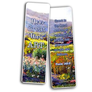 Christian Bookmarks Cards - in Christ Alone (30-Pack) - Gift Ideas for Sunday School, Youth Group, Church Camp, Bible Study - Easter Day, Thanksgiving, Christmas - Prayer Cards - War Room Decor