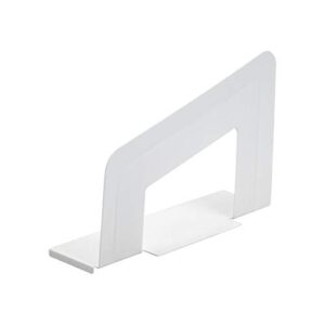 lihit lab magnetic book end (shelf divider), 3″ x 9.4″ x 6.5″, white, (a7350-0)