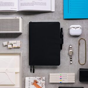 Hobonichi Techo Cousin Cover [A5 Cover Only] Colors: Black x Clear Blue