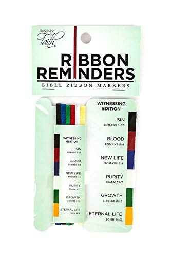 Renewing Faith, Bible Ribbon Markers, Witnessing Edition, 6 Ribbons