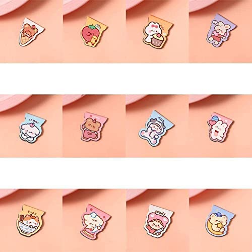 Ruifaya Cartoon Bookmark Book Page Folder Student Cute Half-fold Bookmark Bookmark Stationery Cute Magnet Pet Magnetic Custom