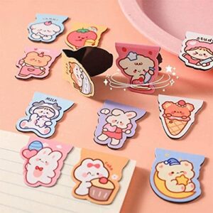 Ruifaya Cartoon Bookmark Book Page Folder Student Cute Half-fold Bookmark Bookmark Stationery Cute Magnet Pet Magnetic Custom