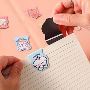 Ruifaya Cartoon Bookmark Book Page Folder Student Cute Half-fold Bookmark Bookmark Stationery Cute Magnet Pet Magnetic Custom