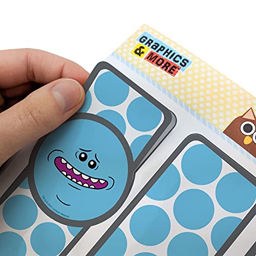 Rick and Morty Mr. Meeseeks Face Set of 3 Glossy Laminated Bookmarks