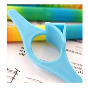 UKD pulabo Multifunction Reusable Plastic Thumb Book Page Holder Bookmark Book Marker Comfortable Reading Toys Blue, Color Like Bule and So On - 1Pc and Beautiful