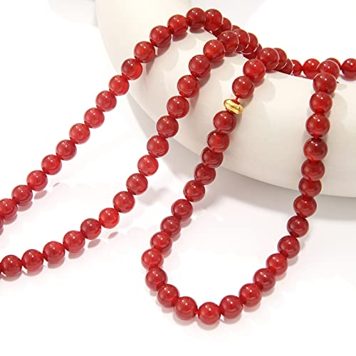 zygc Red Agate Muslim Islamic bead Necklace 99 Beads