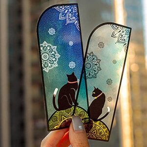 A Good Day PET Bookmark Cat Literature and Art Account Page Daily Page School Reading Book Stationer Y1X9 6 Folder Creative Mark