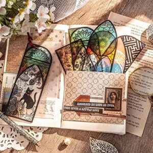 A Good Day PET Bookmark Cat Literature and Art Account Page Daily Page School Reading Book Stationer Y1X9 6 Folder Creative Mark