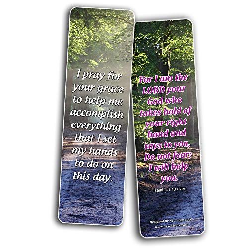 Devotional Scriptures Bible Bookmarks for Men Women Teens (30-Pack) - Great Gift Give Away for Church Gospel Devotion Sharing Stocking Stuffers